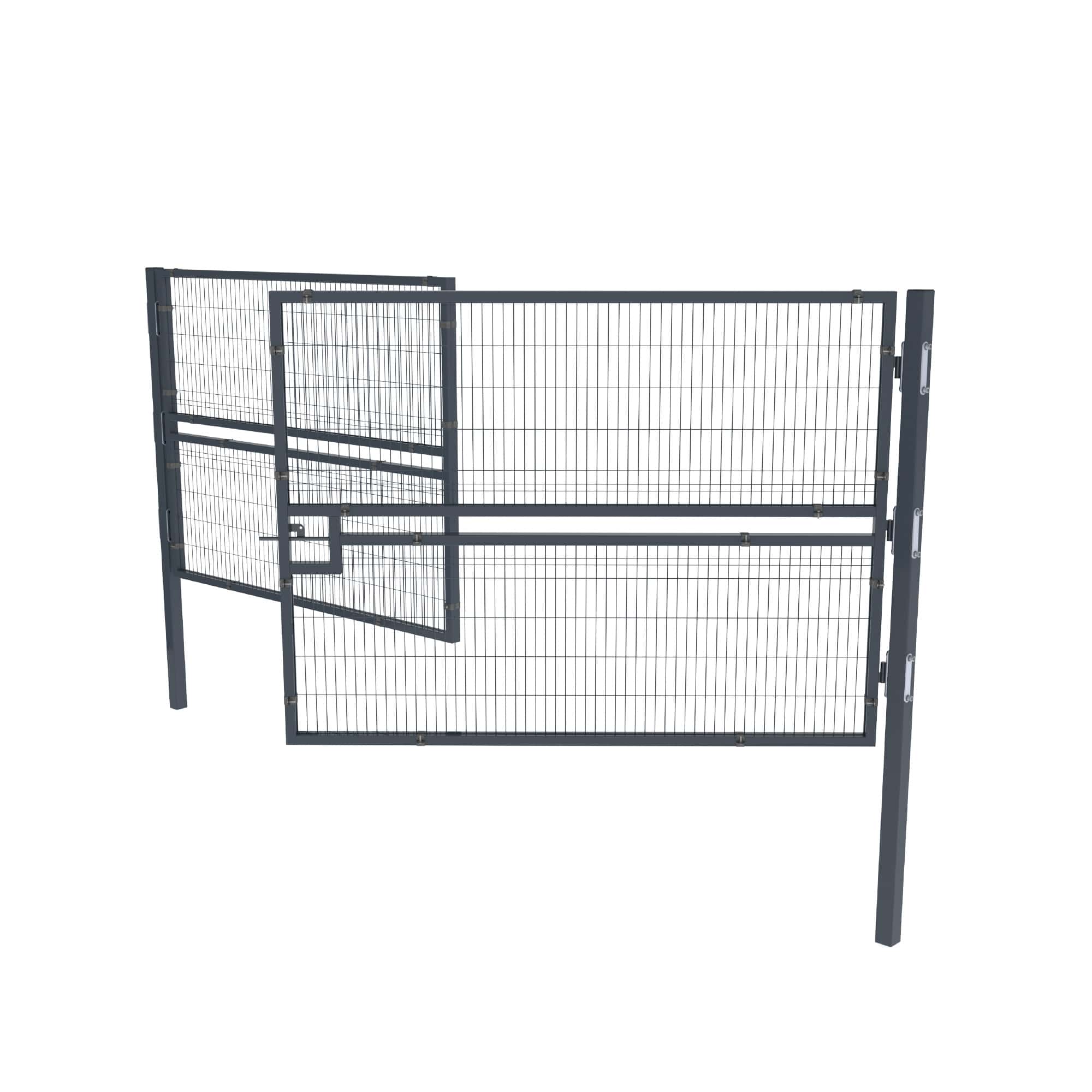 Easyview Swing D/L 300mm X 1715mm - PES Coated Swing Gates