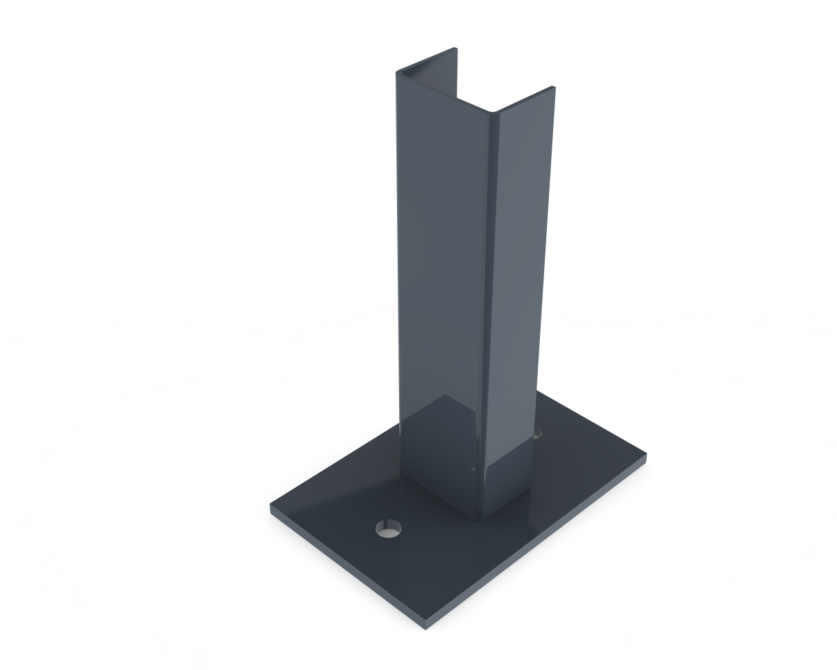 Easyview Base plate (Upright) | Fence Post Base Plates