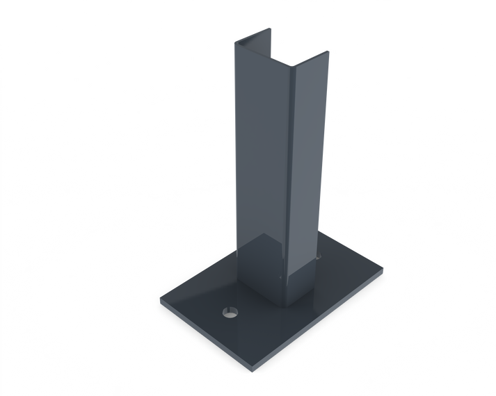Easyview Base plate (Upright) | Fence Post Base Plates